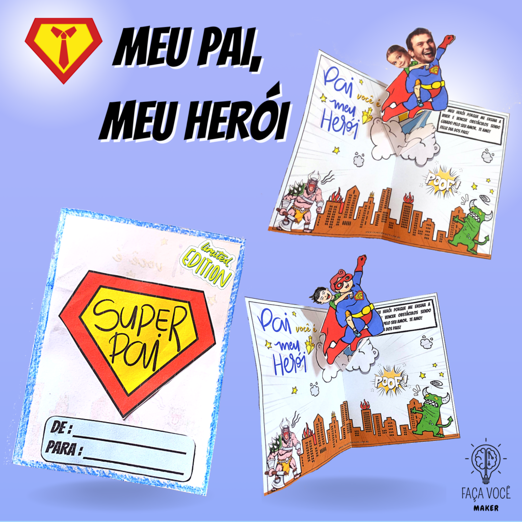 Meu Pai, Meu Herói (Cartão) – Faça Você Maker