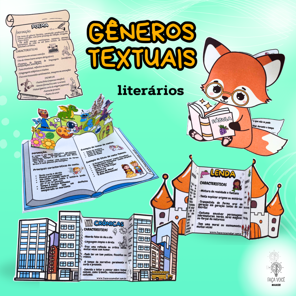 Gêneros textuais (Literários) – Faça Você Maker